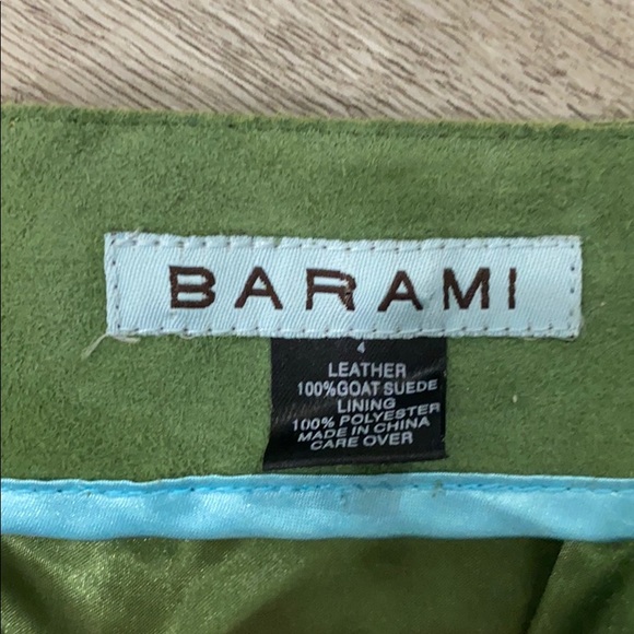 Barami | Skirts | Barami Green Suede Skirt Fully Lined | Poshmark